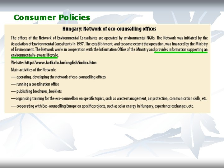 Production Consumption and Resource Sustainability Conventional and ...