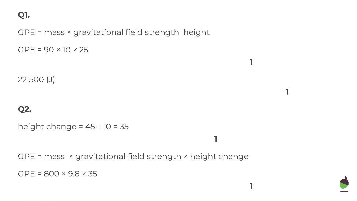 Combined science Physics Key stage 4 Energy The