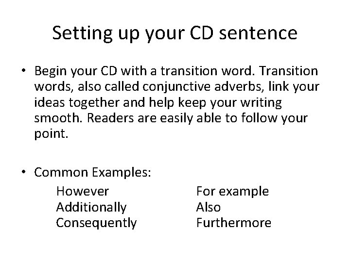 The Shaffer Model How to Write a WellOrganized