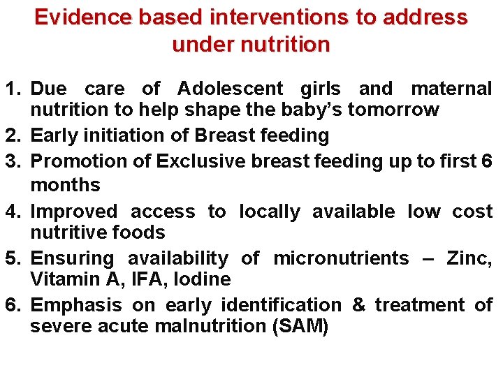 Management of Severe Acute Malnutrition in Madhya Pradesh