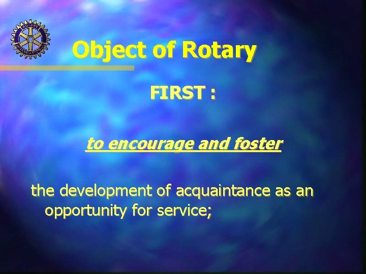 Rotary Club of Chicago Southeast Member Orientation What
