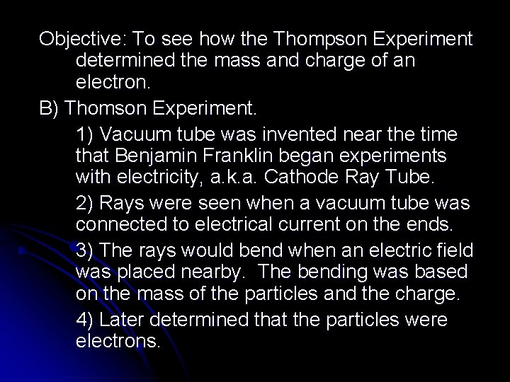 Objective Introduce Elements A Elements 1 All things