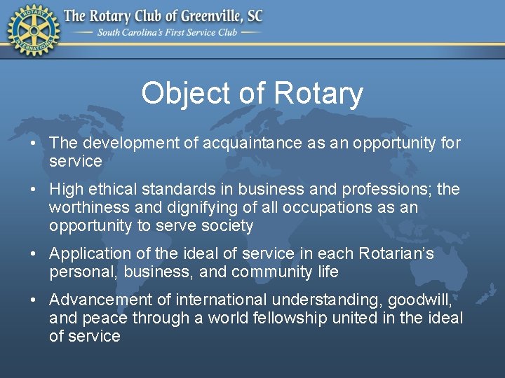 Welcome to Discover Rotary What is Rotary Rotary