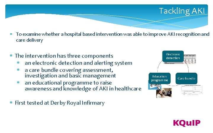 Learning From Kidney Services Improving at Scale Online