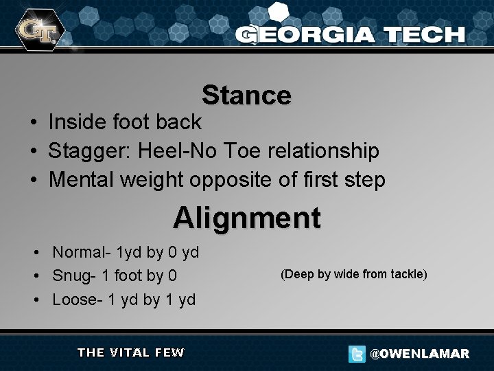 ABack Progression The Vital Few Lamar Owens Georgia