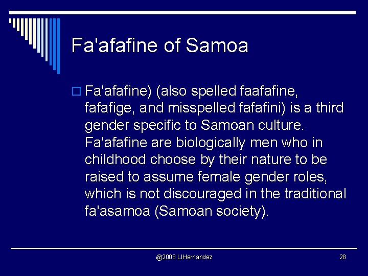 Gender Identity and Gender Transformation in Cross Cultural