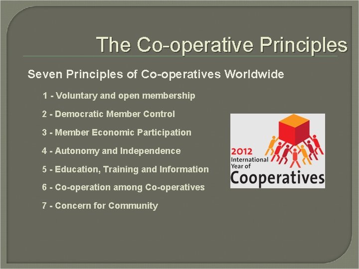 Growing a Coop Presenter Carol Murray BC Cooperative