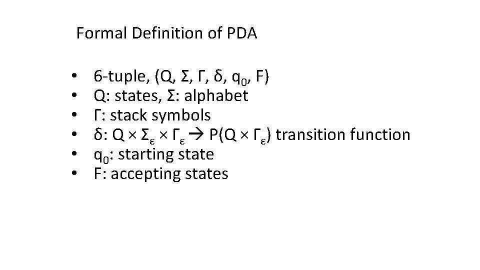 Plan for Today Equivalence between PDAs and CFGs