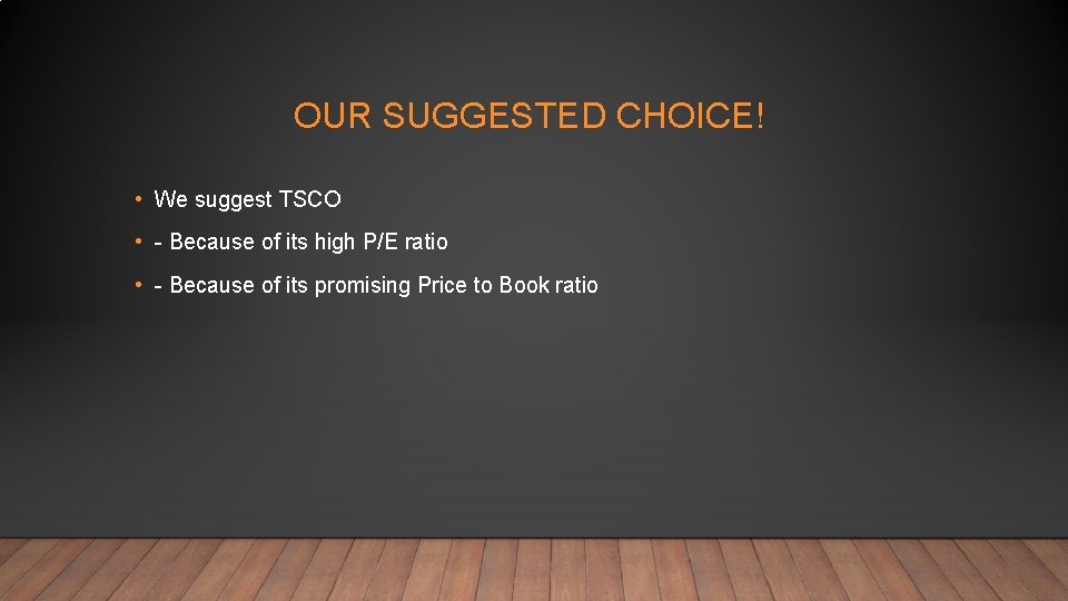 STOCK PURCHASE RECOMMENDATION CREATED BY DILAN PARMAR GREG