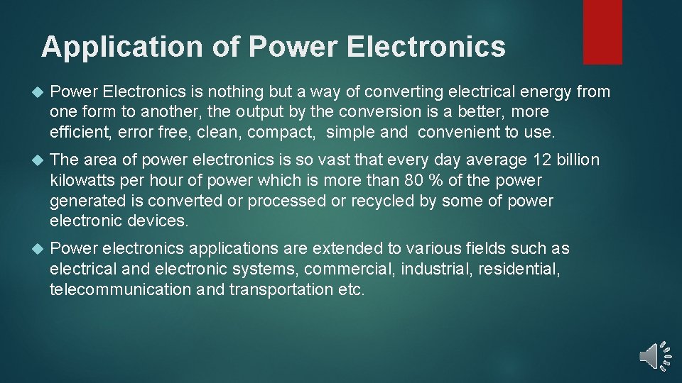 Power Electronics Introduction Lecture 1 week 1 BY