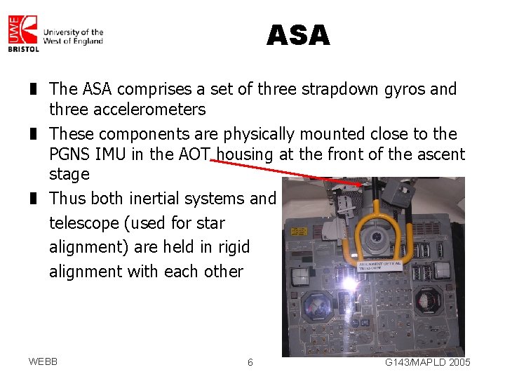The LM Abort Guidance Section Julian Webb University