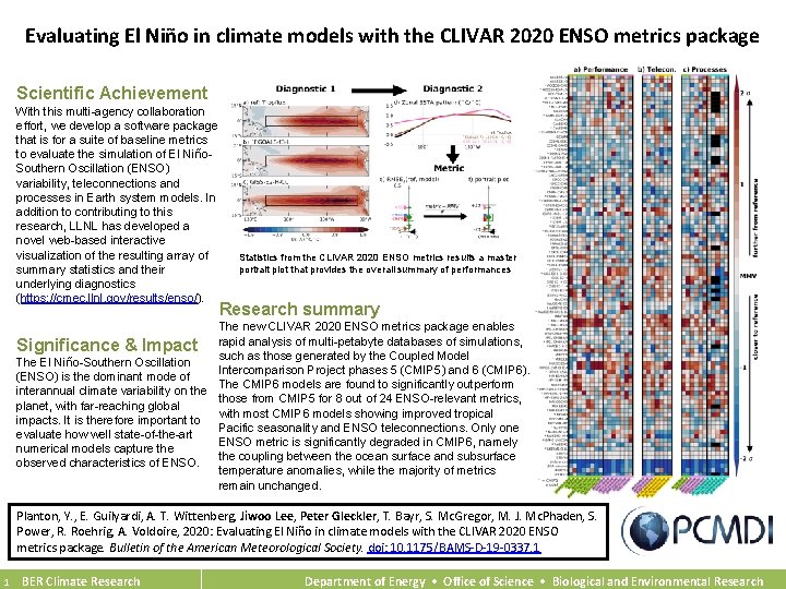Evaluating El Nio in climate models with the
