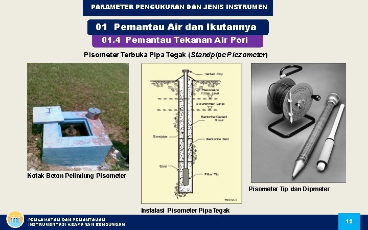 PELATIHAN OP BENDUNGAN TINGKAT DASAR PENGAMATAN PEMANTAUAN INSTRUMENTASI
