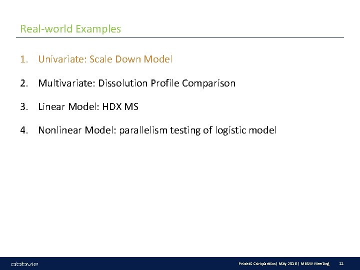 STATISTICAL METHODS FOR COMPARABILITY ASSESSMENT IN DRUG DEVELOPMENT