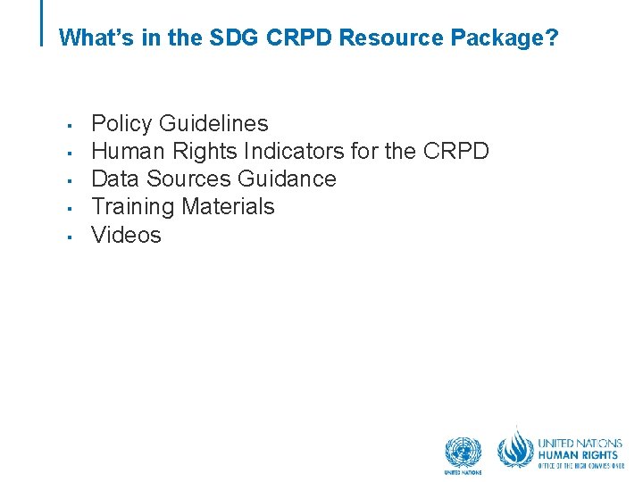 Foundations OHCHR Toolkit on the SDGs and the