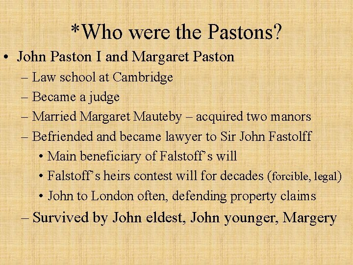 The Paston Letters Life in 1400s England Write