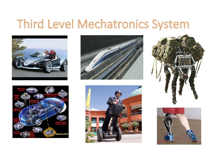 MECHATRONICS Technologies and developed products will be incorporating