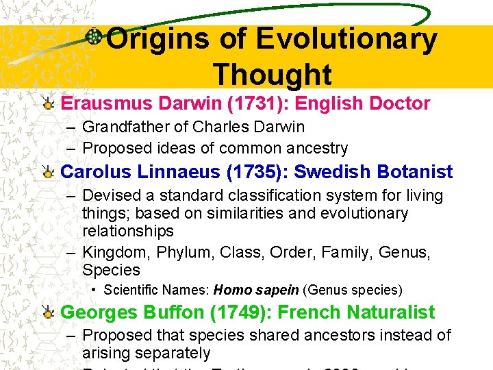 PART 1 B5 Biological Evolution How has life