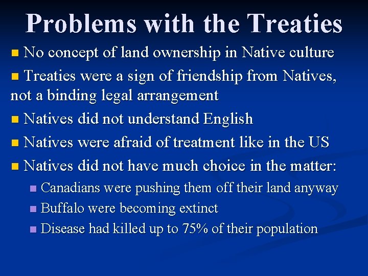 A Brief History of Aboriginal Issues in Canada