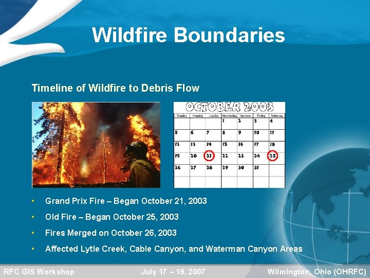 Wildfire Boundaries Acquisition Usage and Web Display Daniel