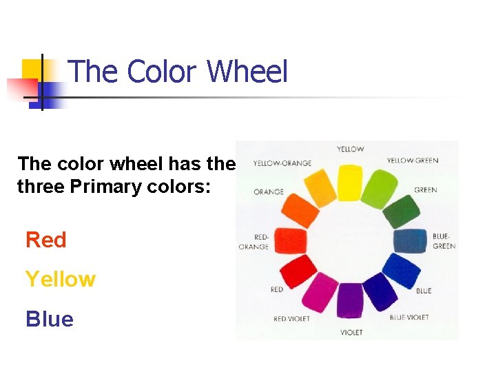 The Color Wheel By Mrs Barth This is