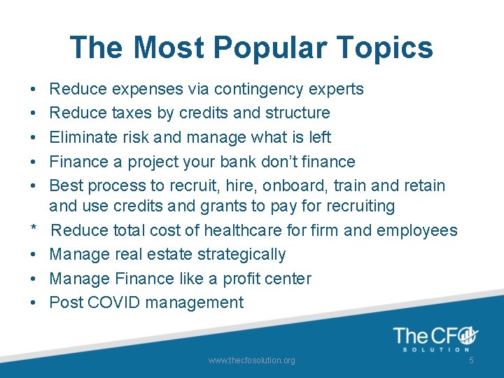 Executive Forum October 7 2020 Gary Bender Founder