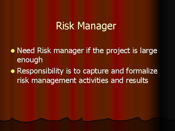 Risk management in Software Engineering Daripally Pradeep Reddy