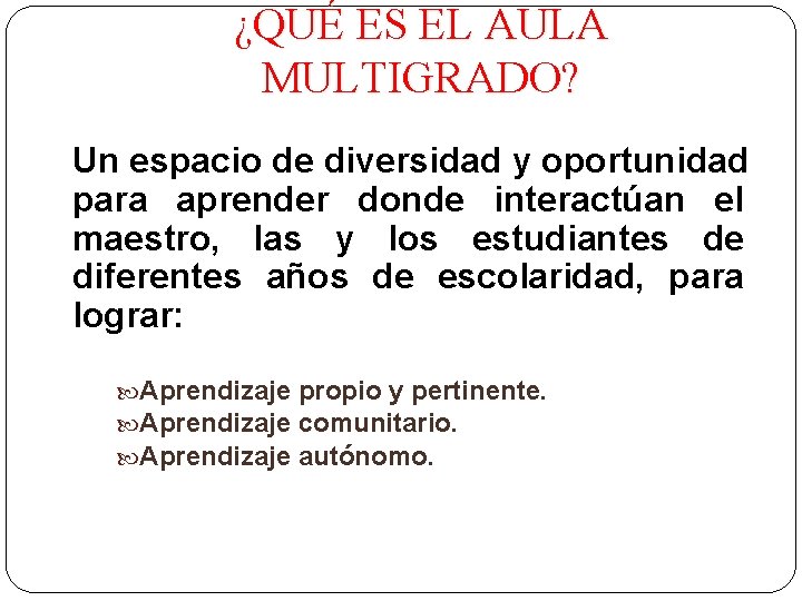 PLANIFICACIN CURRICULAR AULA MULTIGRADO CMO DEBE SER UN