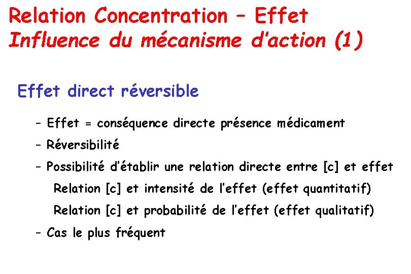 Suivi thrapeutique pharmacologique D DEPLANQUE Dpartement de Pharmacologie
