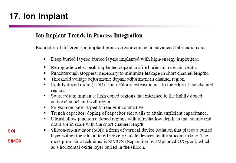 Chap 10 Etching and implantation Wet etching Etching