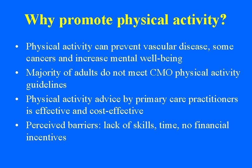 How can we talk about physical activity in