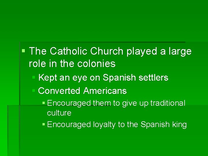 Spanish Portuguese Colonies World Studies I Spain built