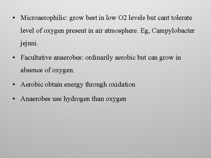 Factors affecting bacterial growth Miss Leena V Chaudhari