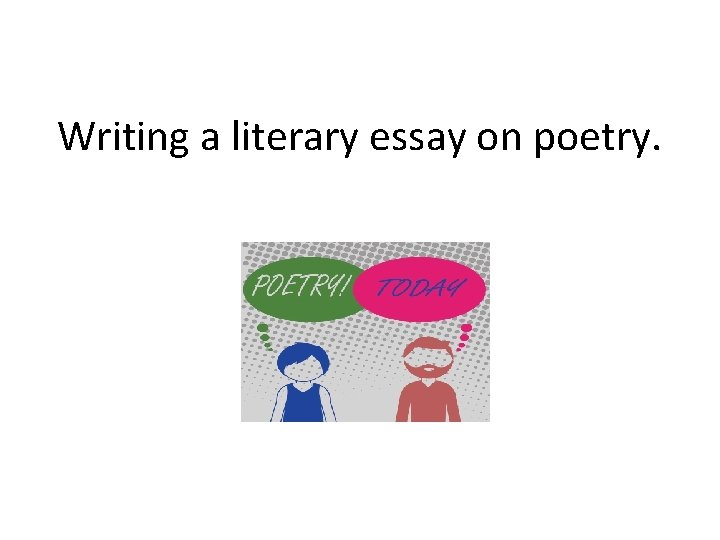 Writing a literary essay on poetry Sea Fever