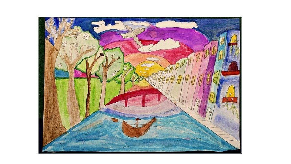 One point perspective painting One point perspective is