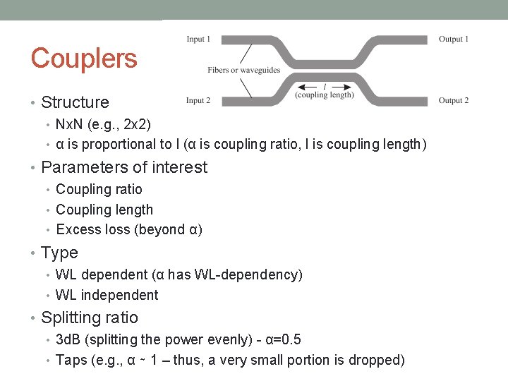 OPTICAL COMPONENTS 92011 Applications See notes Optical Devices