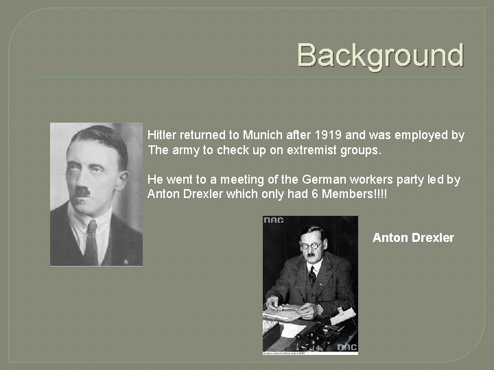 Why did some Germans join the Nazi party