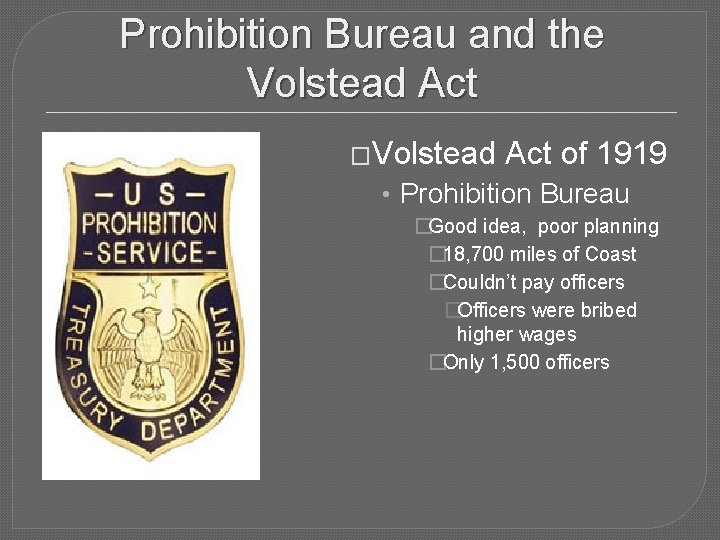 Prohibition The Roaring 20s Why Causes Causes For