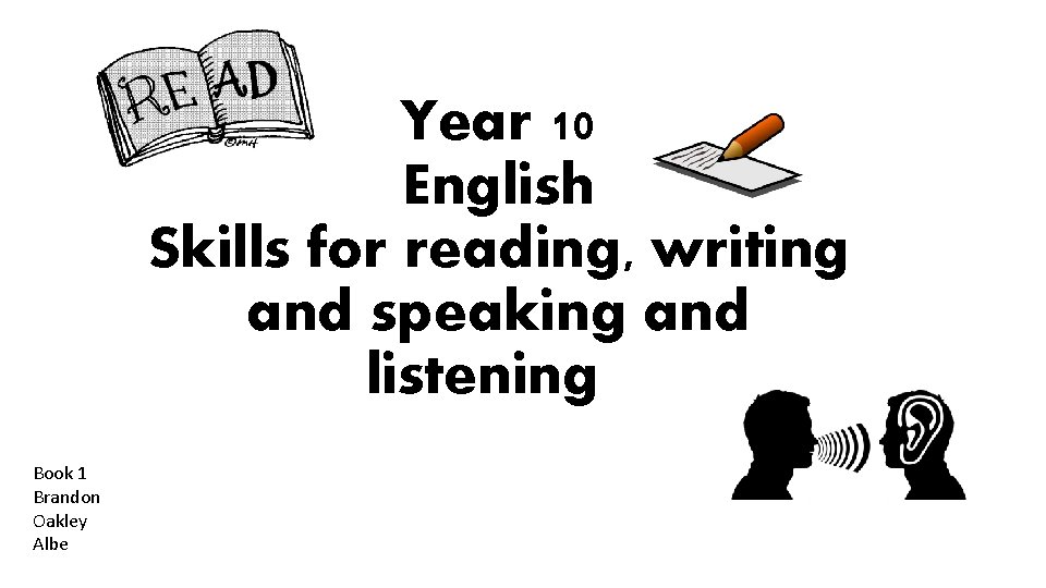 Year 10 English Skills for reading writing and