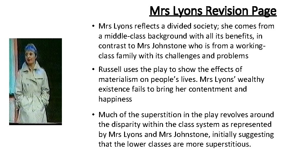 Character Revision As we go along you may
