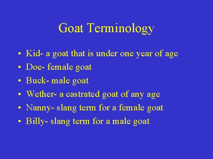 Breeding Sheep Breeding Goats Compiled by Jared Jackson