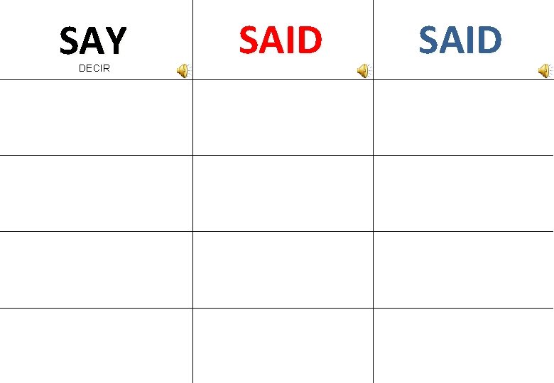 INSTRUCTIONS Regular and irregular verbs Make flash cards
