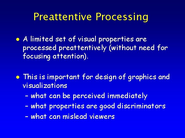 Human Perceptual Abilities Marti Hearst UCB SIMS SIMS