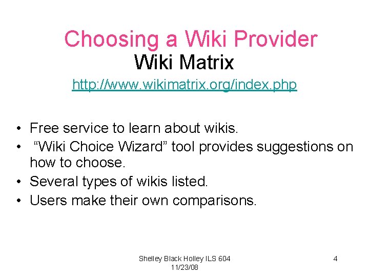 Learning About Wikis and Using Them for Teen
