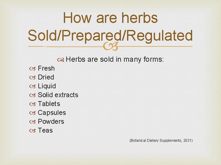 Mustard Seed Nutrition Presents Herbs of the Kitchen