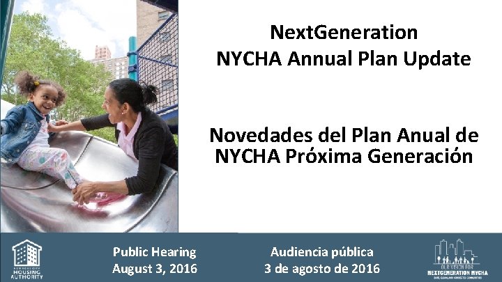 Next Generation NYCHA Annual Plan Update Novedades del