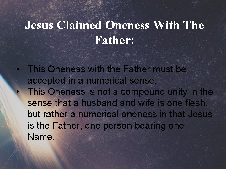 Life of Christ Lesson Eleven Jesus Exercised All