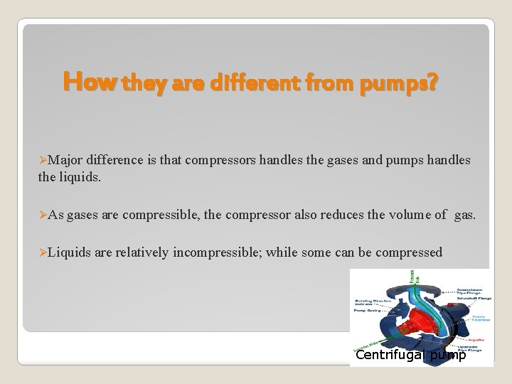 Compressors Basic Classification and design overview What are