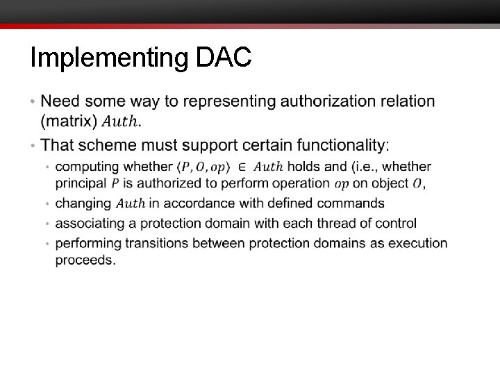 Lecture 15 Discretionary Access Control CS 5430 3212018