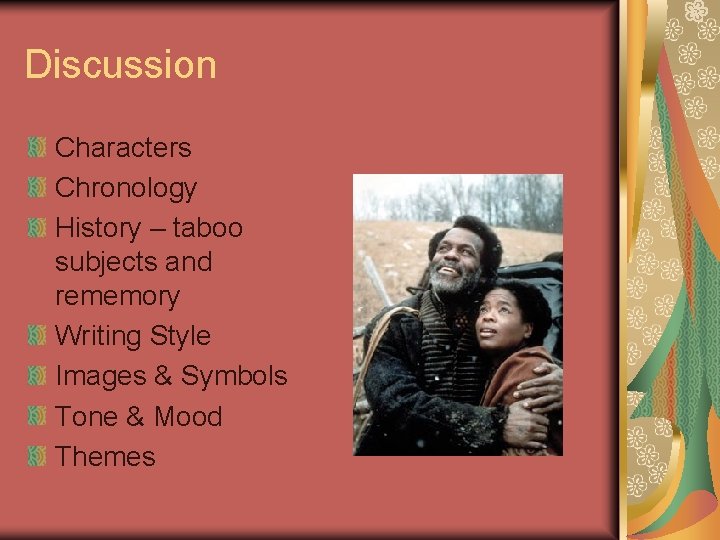 Beloved Chapters 4 9 Discussion Characters Chronology History